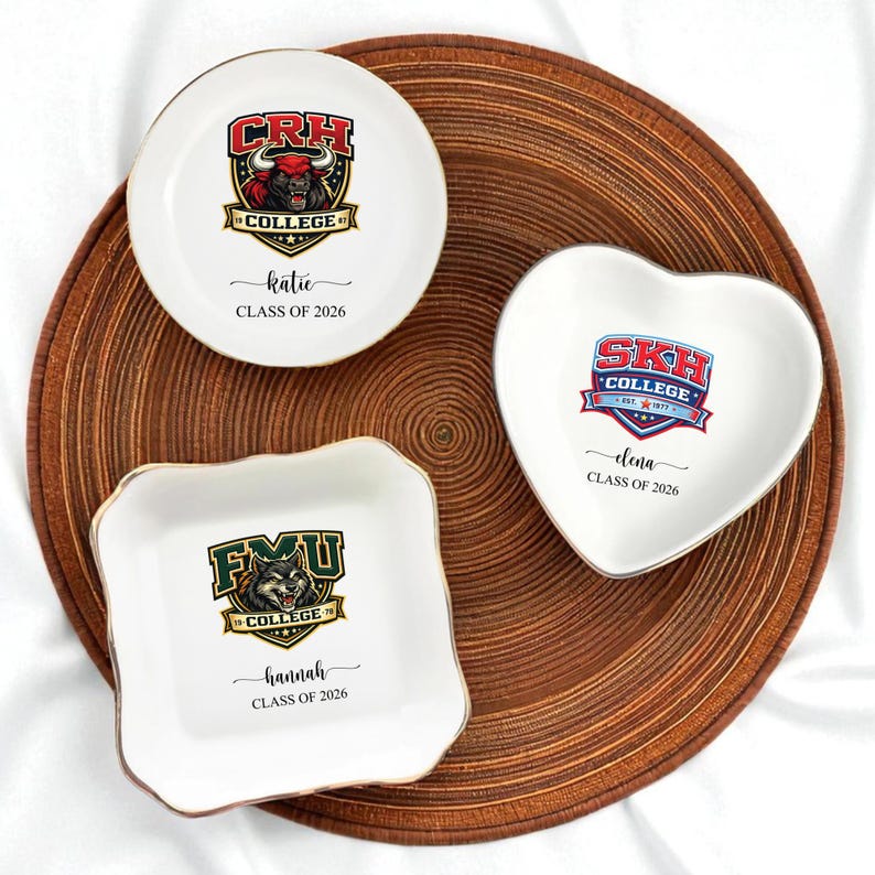 Custom Graduation Ring Dish Plate, Class of 2026 Graduation Gift for ...
