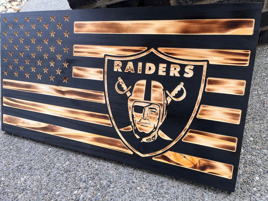 Raiders American Flag, Football, American Flag, American Football - Etsy