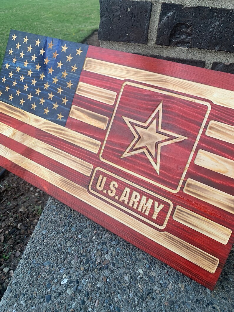US Army, Military American Flag, Rustic Flag, American Flag, Wood Art ...