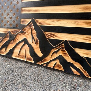 Rustic Wood Flag, Rustic American Flag, Custom Wood Art, Distressed ...