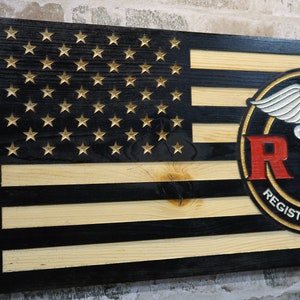 Handcrafted Pine Wood American RN Flag, Registered Nurse Gift - Etsy