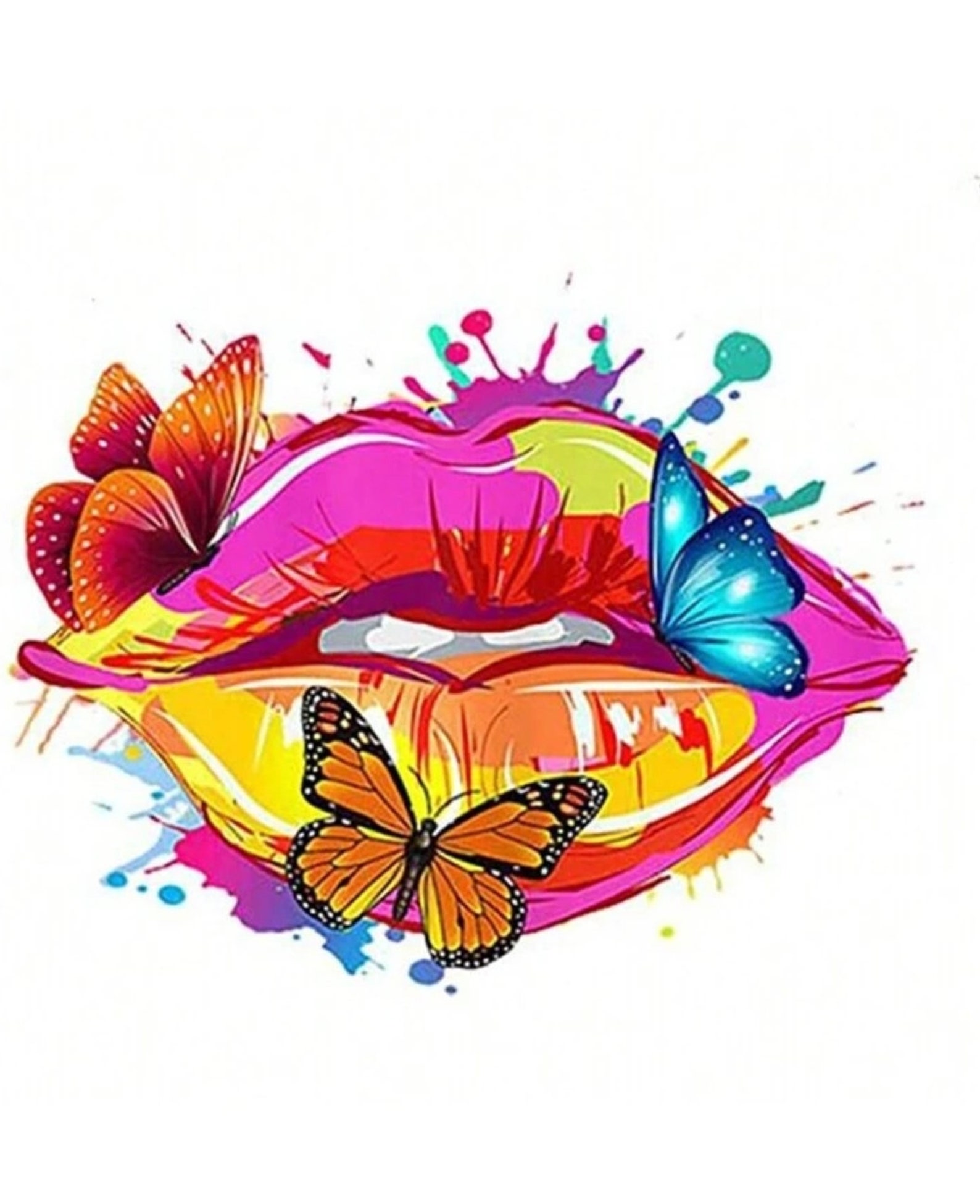 Butterfly Lips | Heat Transfer | Graphic Vinyl - Etsy