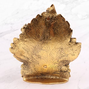 Myga Lord Ganesha Gold Statue - Handmade Religious Metal Ornament for ...