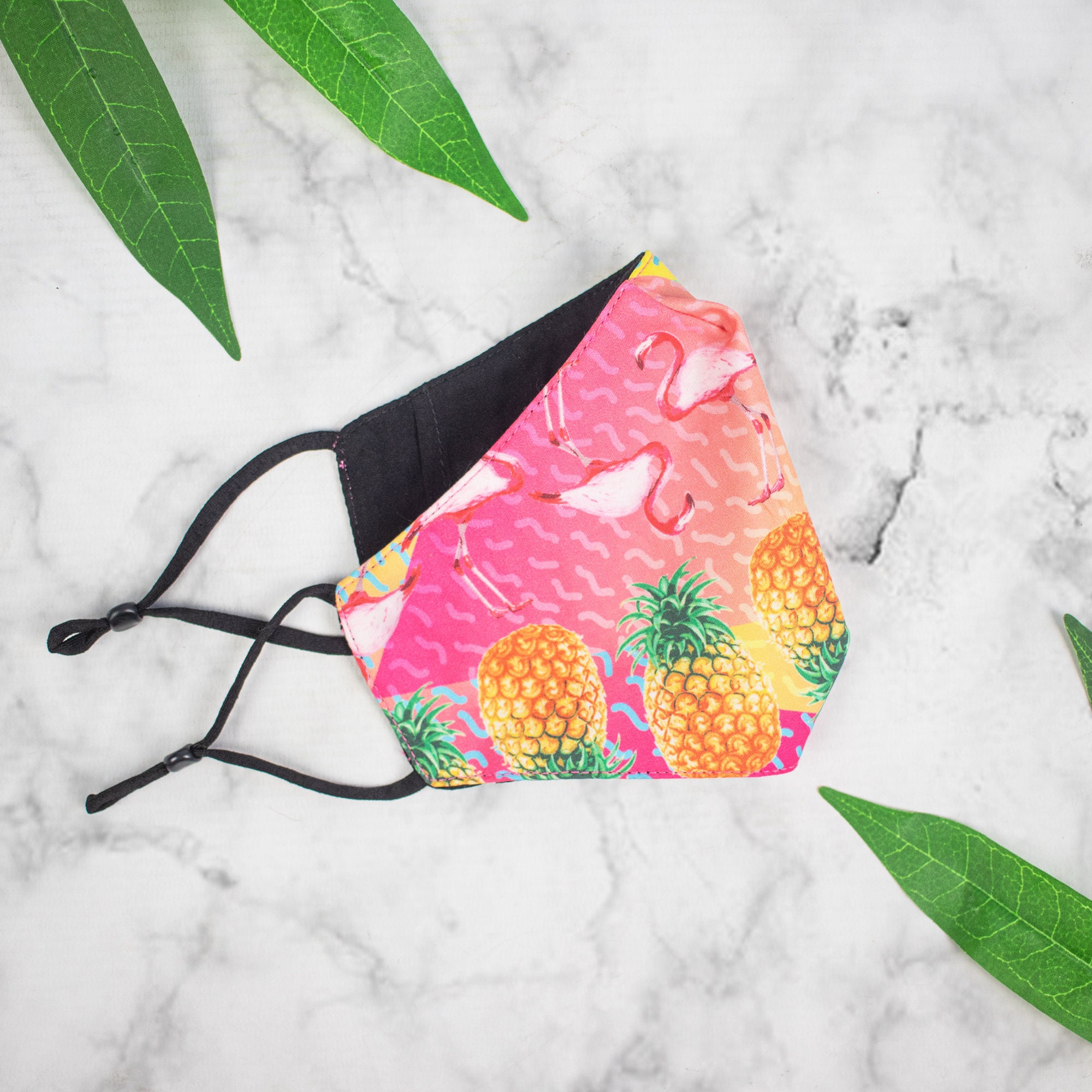 Bamboo & Cotton Face Mask Patterned Face Coverings Double | Etsy