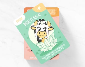Mindfulness and Movement Cards for Kids – 60 Calm Animal-themed ...