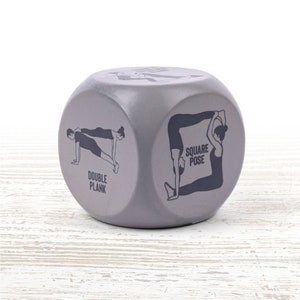 Yoga Duo Dice - Exercise Fun Foam Dice for Adults, 2 Pose Dice and 1 ...