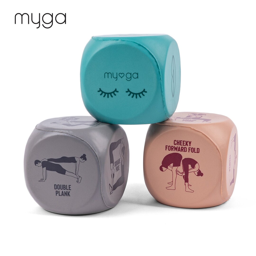 Yoga Duo Dice Exercise Fun Foam Dice for Adults 2 Pose Dice - Etsy UK