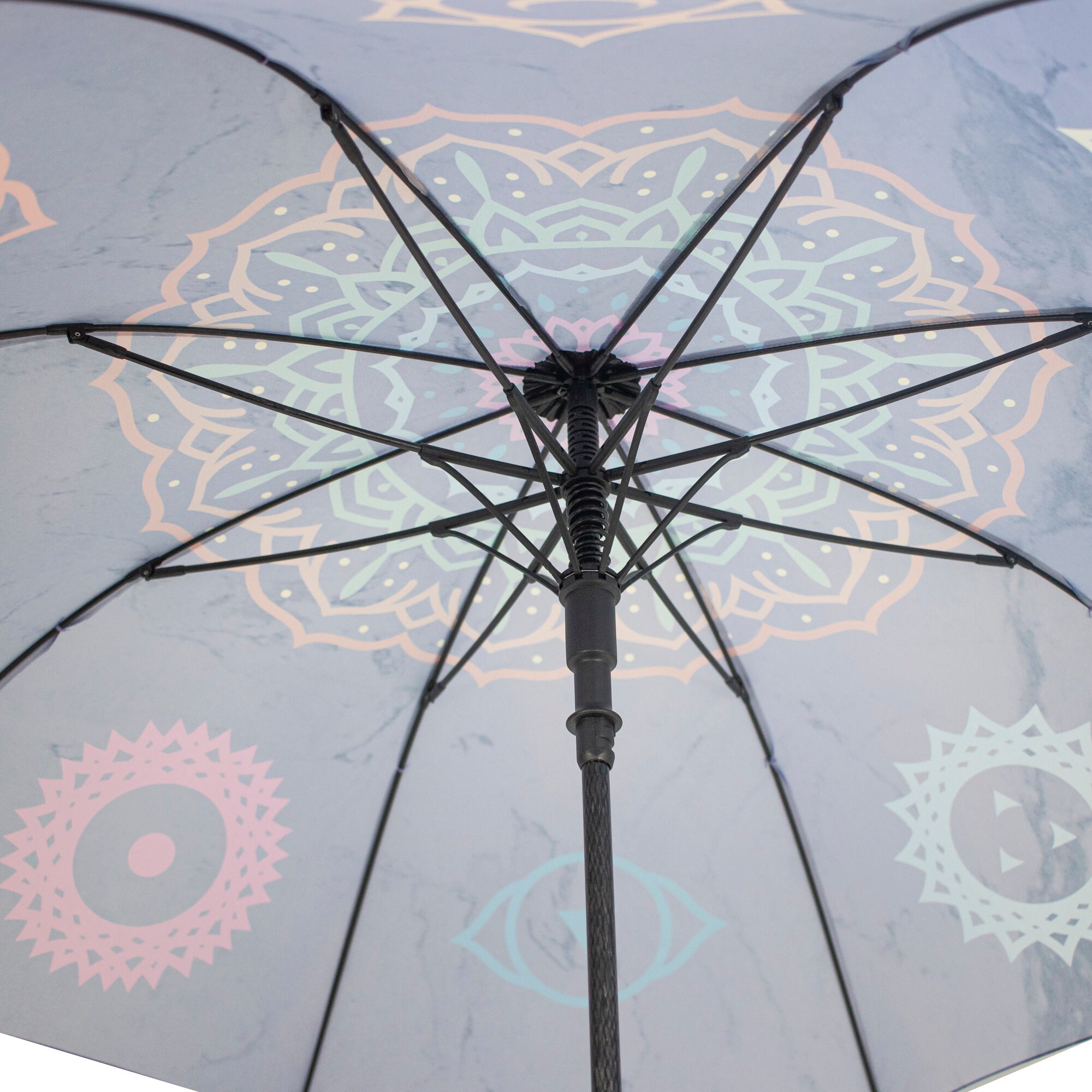 Chakra Windproof Umbrella Oversize Automatic Open Umbrella | Etsy