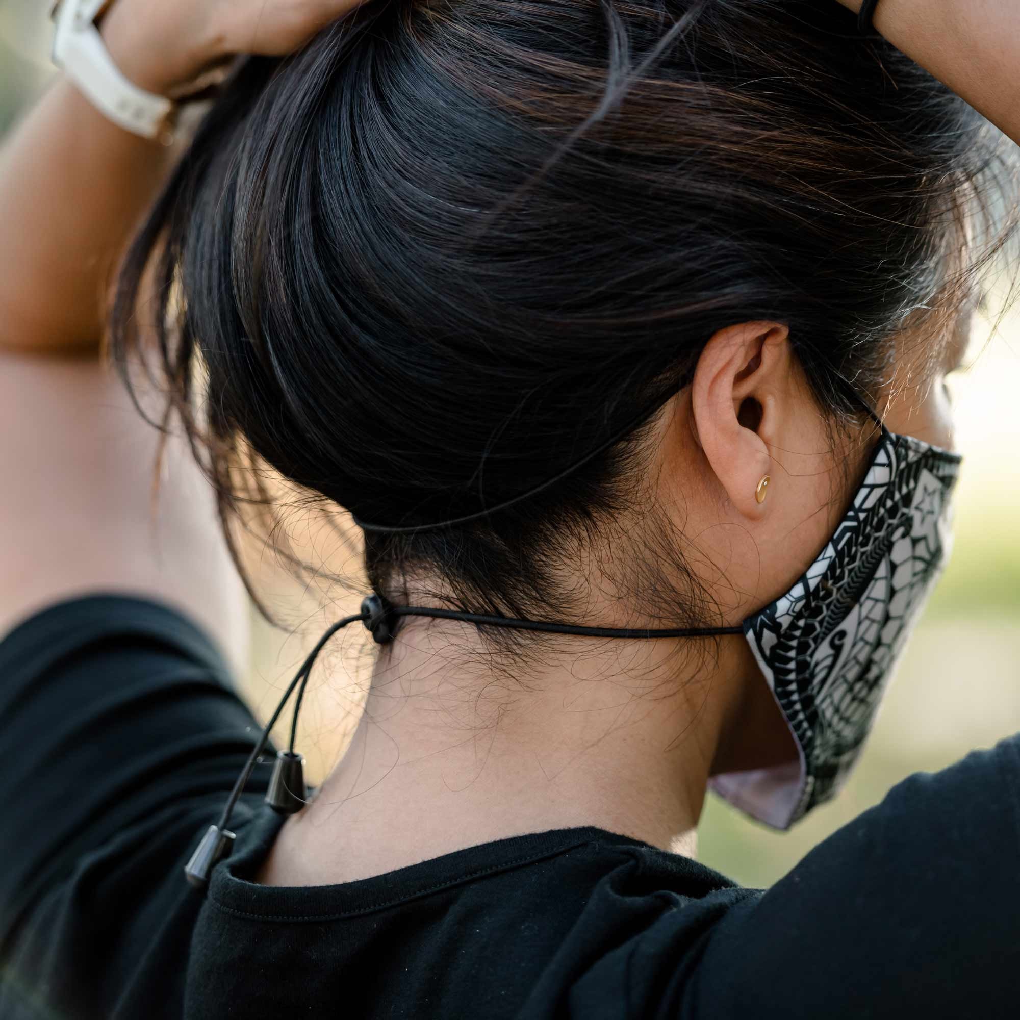 Houndstooth Queens Gambit Face Mask for Men and Women With | Etsy