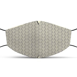 Japanese Paper Arcs Face Mask for Men and Women With Filter Pocket ...