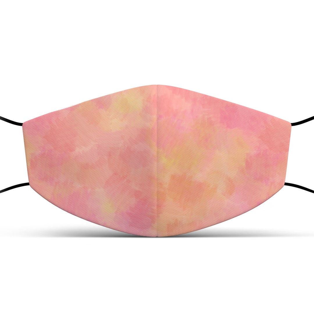 Orange Blossom Watercolor Face Mask for Men and Women With Filter ...