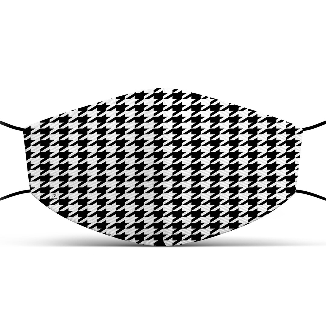 Houndstooth Queens Gambit Face Mask for Men and Women With Filter ...