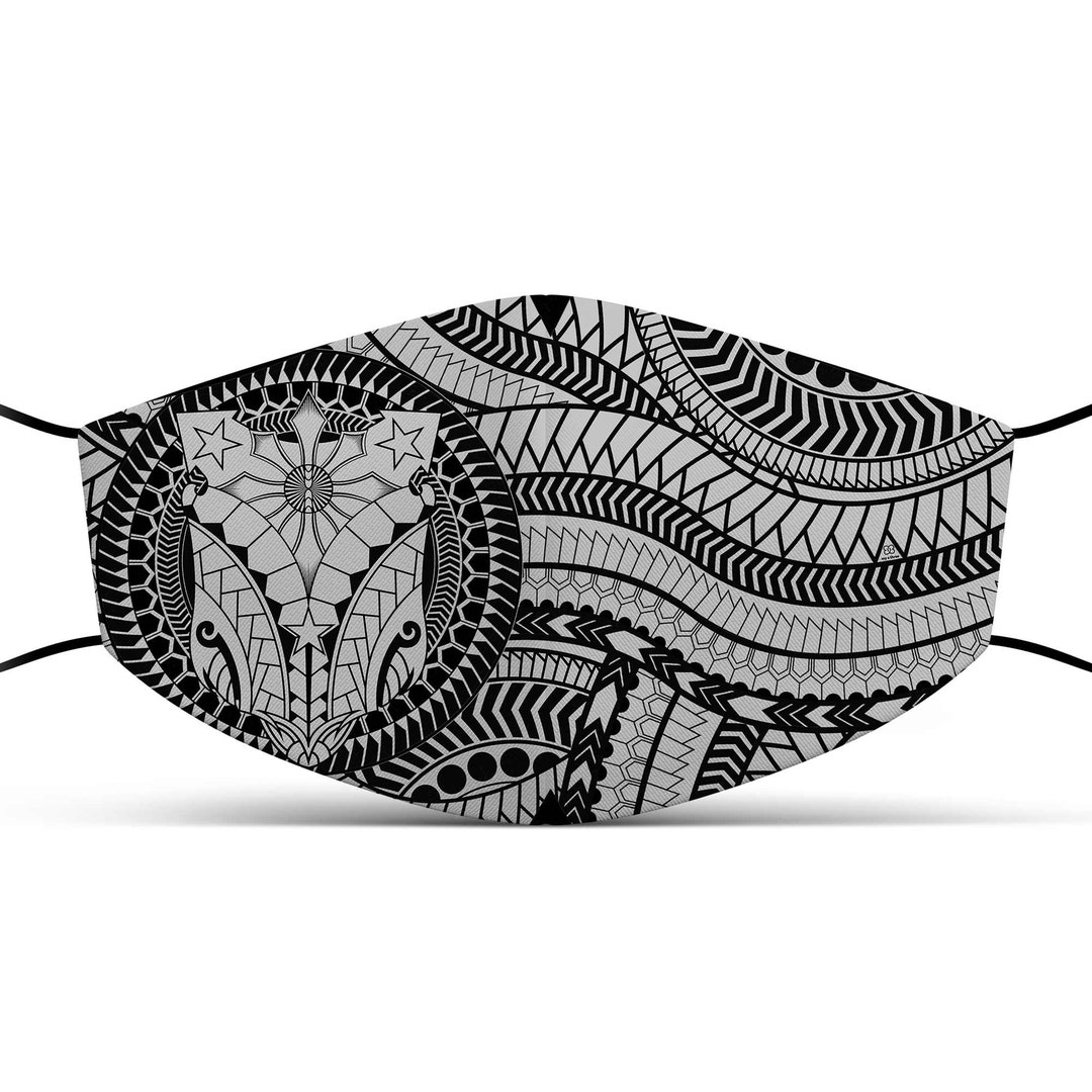 Filipino Polynesian Tattoo Face Mask With Filter Pocket & Bag - Etsy