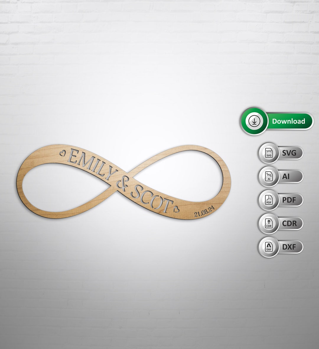 Infinity Wooden Sign SVG, Infinity Family Sign SVG, Infinity Sign ...