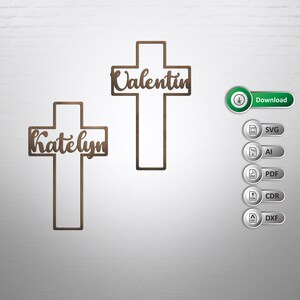 Baptism Name Sign SVG, Baptism Cross SVG, Kid Baptism SVG, Baptism Gift ...