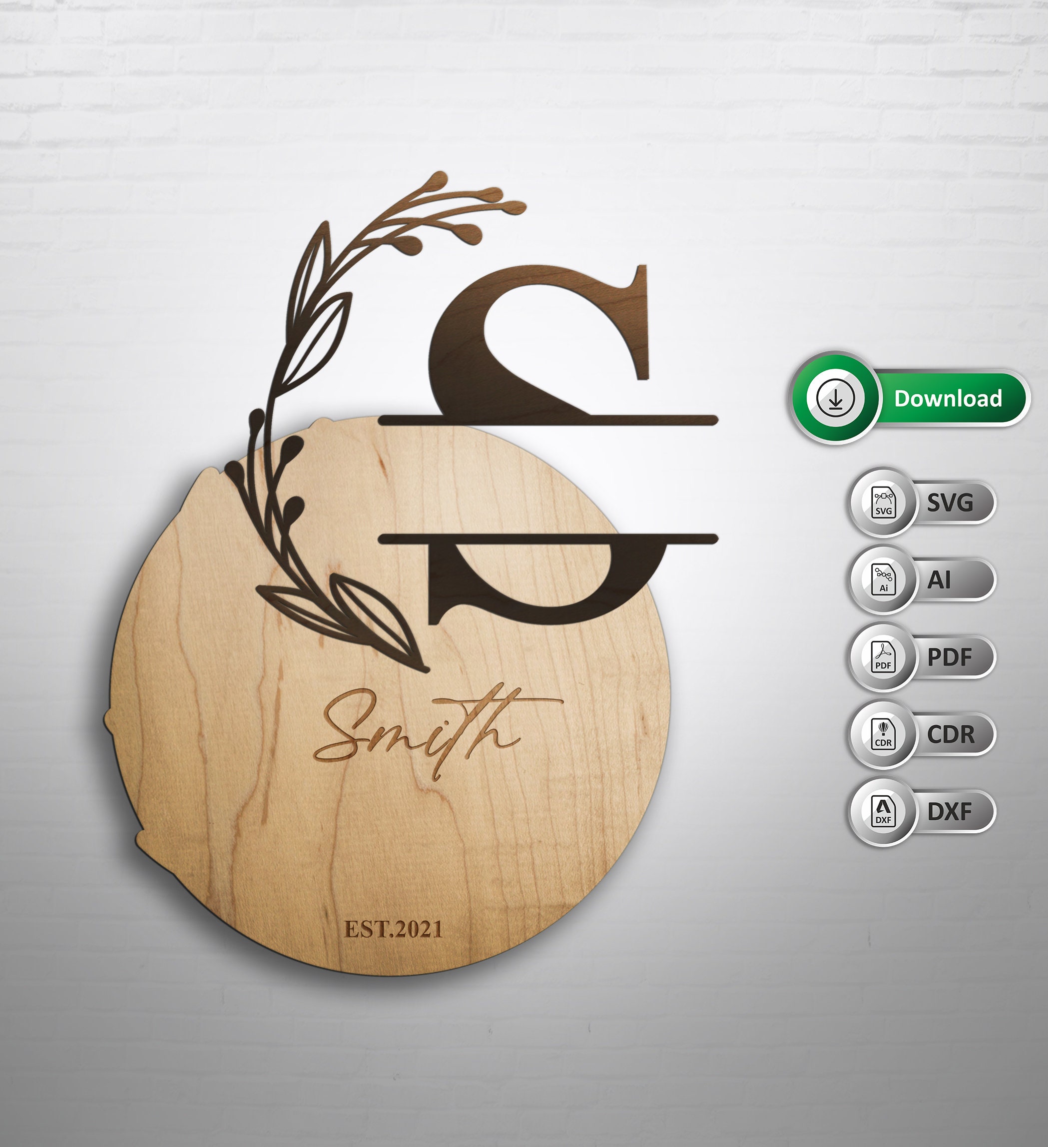 Front Door Decor SVG, Wood Door Sign SVG, Personalized Door Sign SVG ...