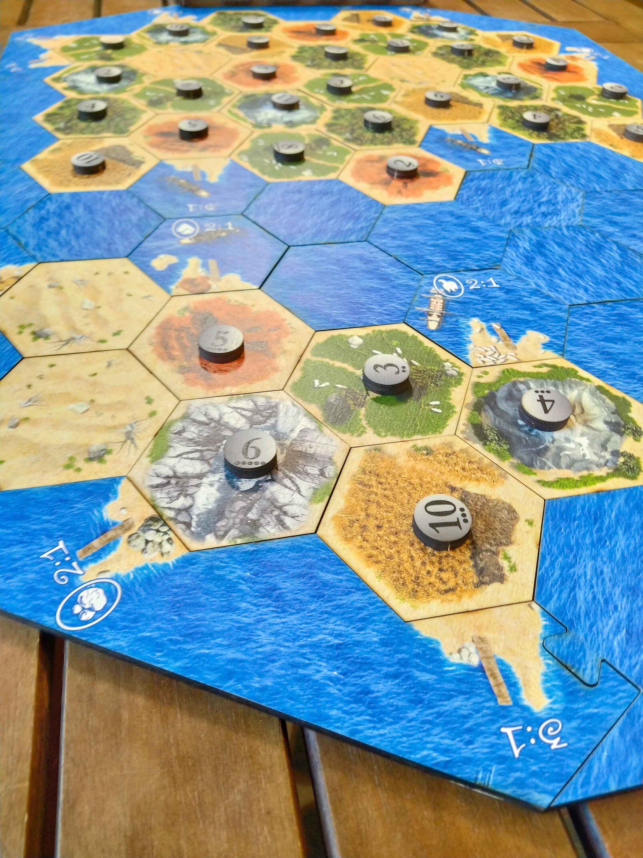 Custom game boards 3-4 or 5-6 Player's Seafarers Laser | Etsy