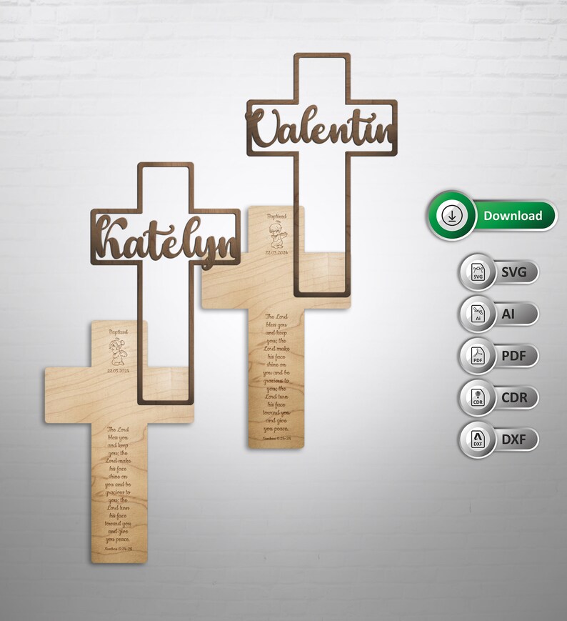 Baptism Name Sign SVG, Baptism Cross SVG, Kid Baptism SVG, Baptism Gift ...