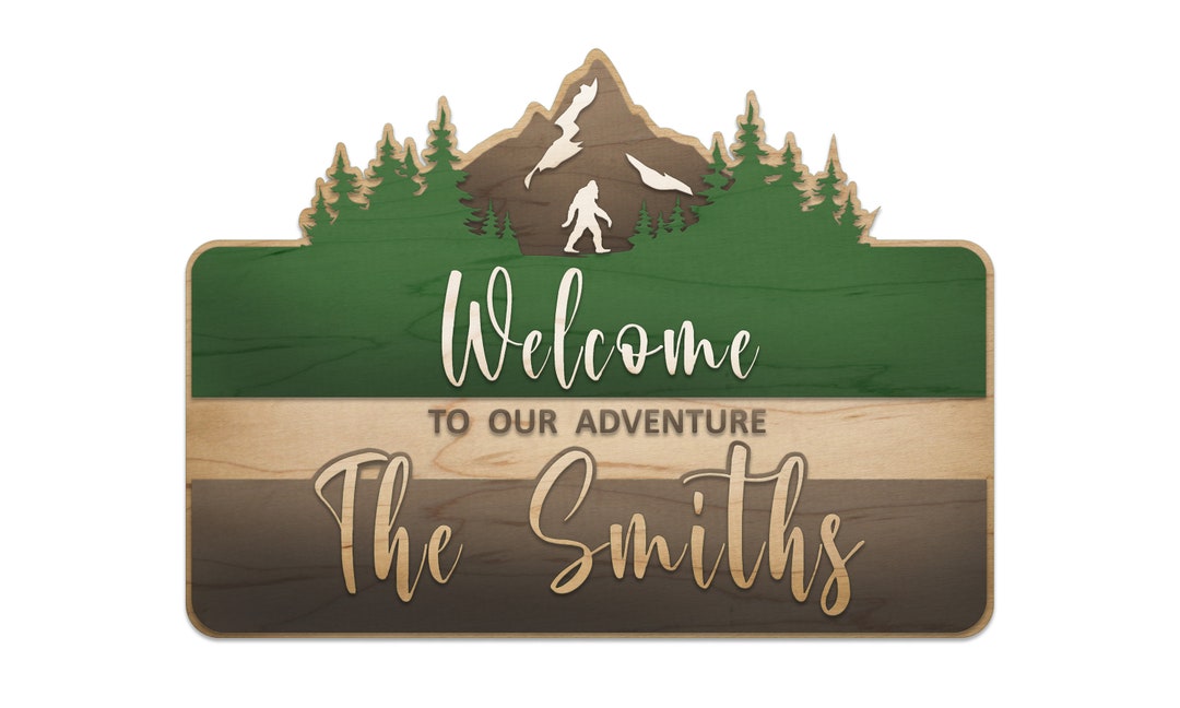 SVG National Park Service Welcome Sign Inspired Family Name Sign ...