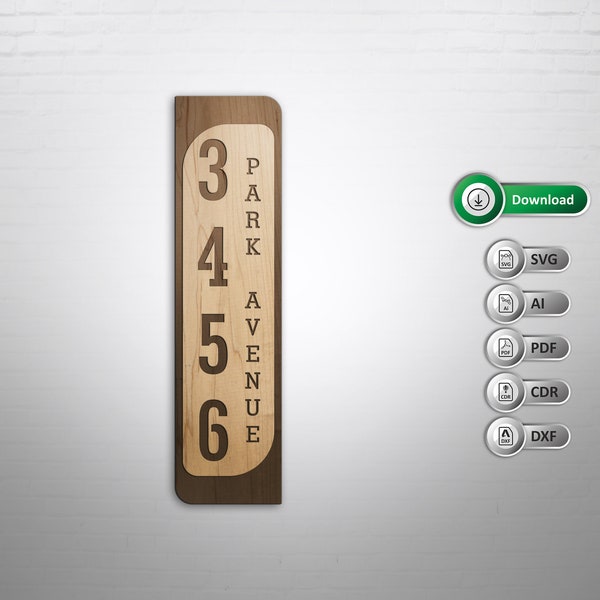 Cricut House Number Signs - Etsy