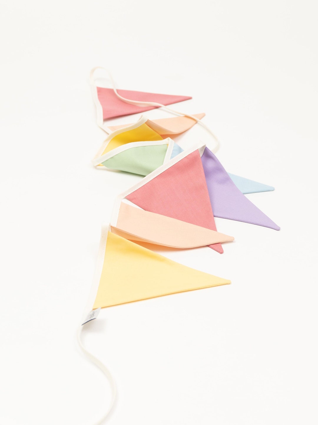 Cadena de banderines de tela para la habitación de los niños - Etsy España