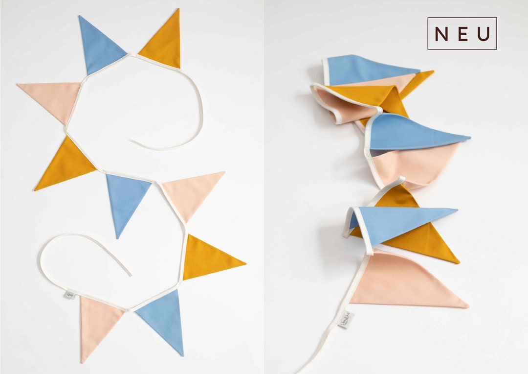 Pennant Chain Made of Fabric in the Color Combination 'no 1a' Pink ...