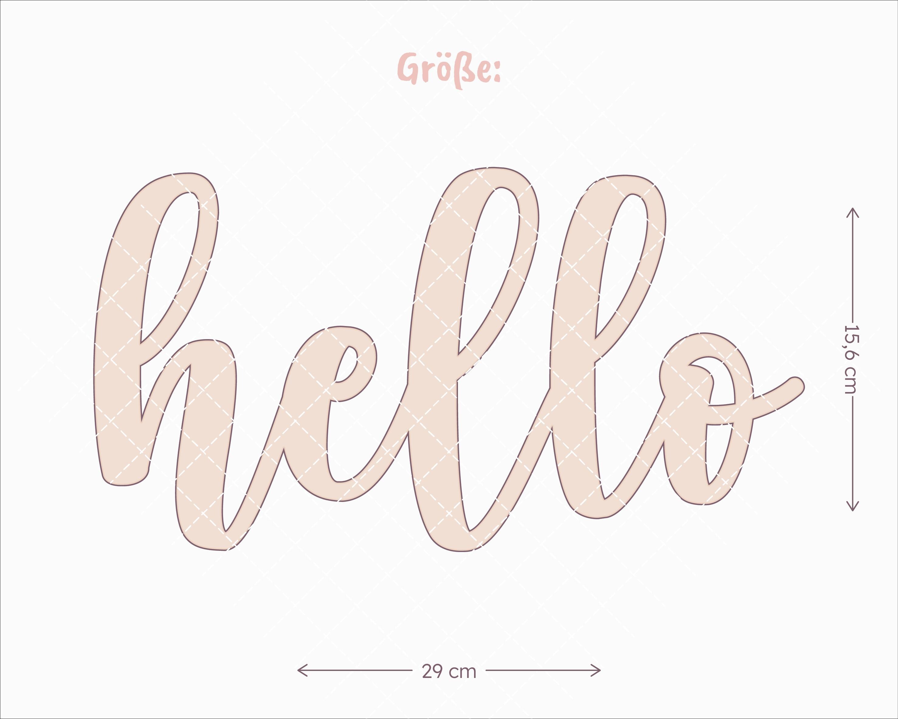Hello Laser and Cutting File: SVG, DXF, PNG & Pdf for Creative Projects ...
