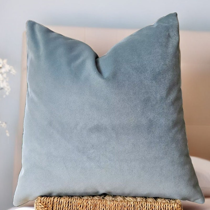 Blue Pillow - Etsy