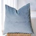Ice Blue Pillow, Blue Velvet Pillow, Luxury Throw Pillow, Light Blue ...