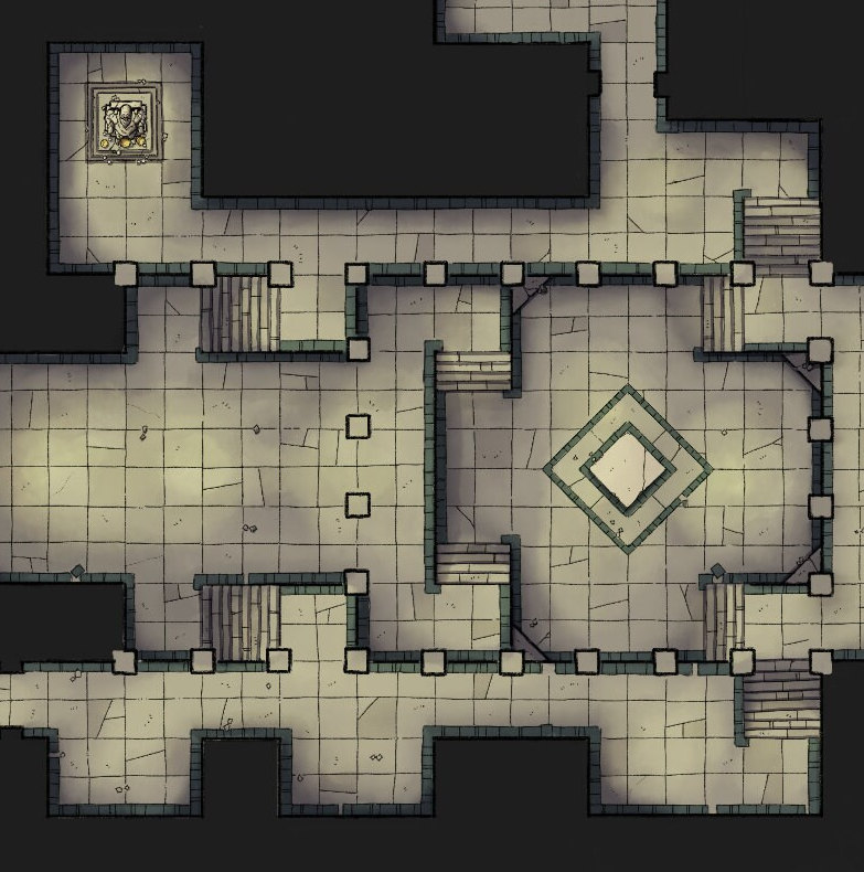 Dnd/rpg Encounter Maps - Hidden Temple - Etsy