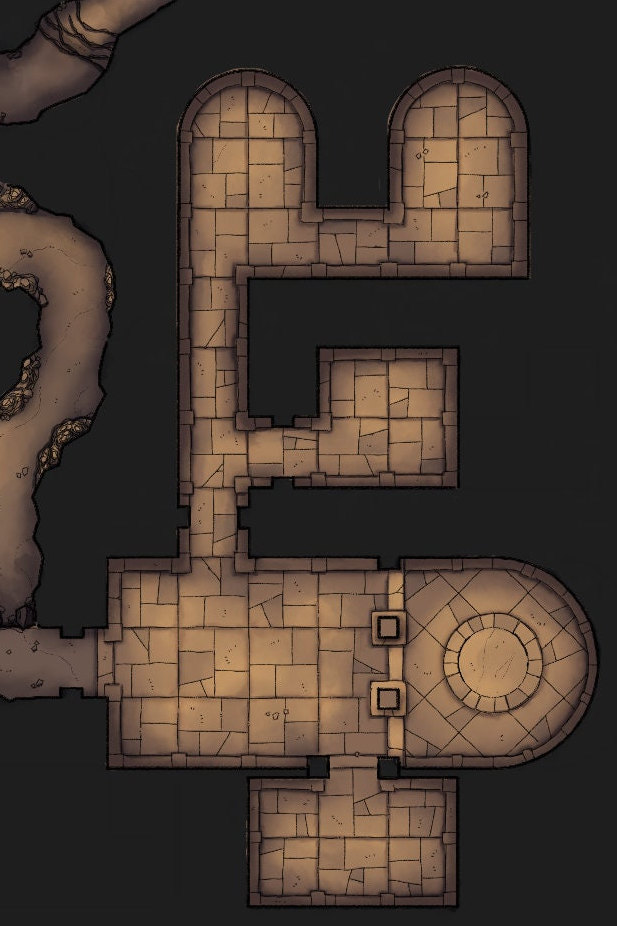 Dnd/rpg Encounter Maps - Hidden Temple - Etsy