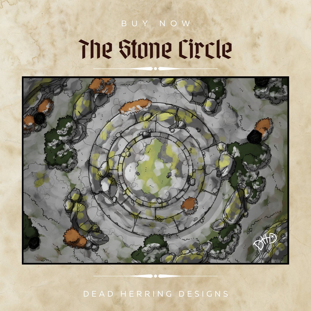 Dnd/rpg Encounter Maps - the Stone Circle Bundle - Etsy