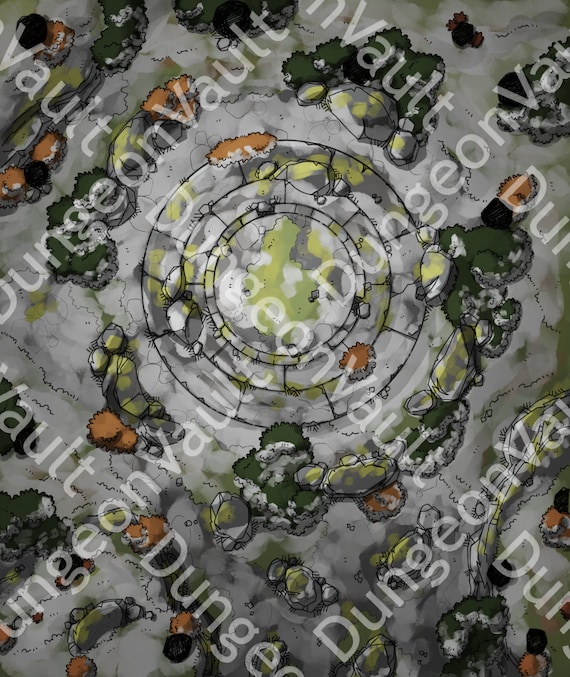 Dnd/rpg Encounter Maps the Stone Circle Bundle | Etsy