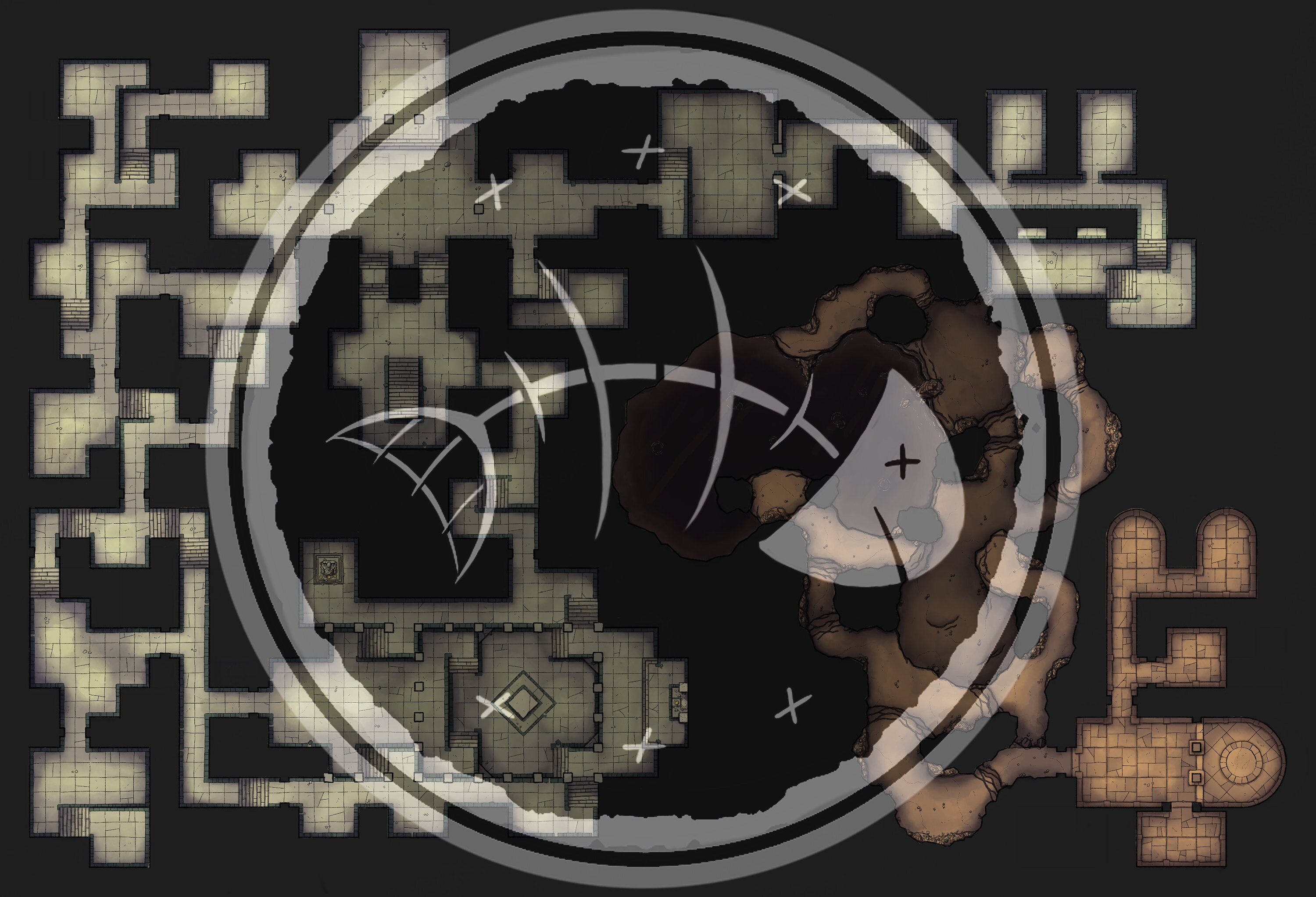 Dnd/rpg Encounter Maps - Hidden Temple - Etsy