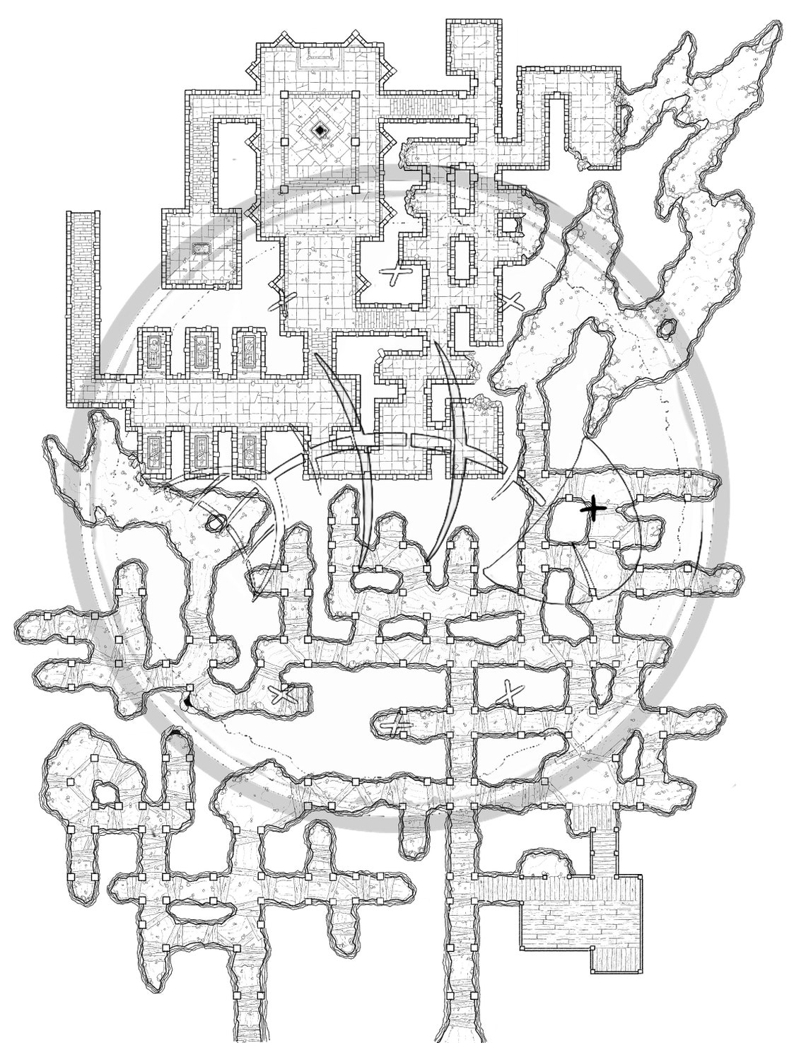 Dnd/rpg Encounter Maps - Empty Mine - Etsy