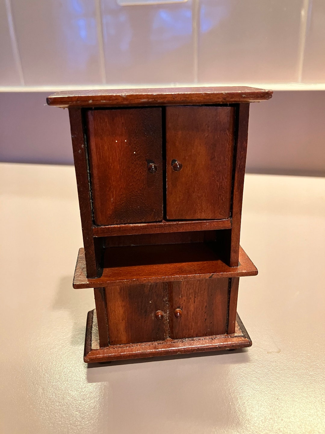 Miniature Dollhouse Hutch Kitchen Cupboard - Etsy