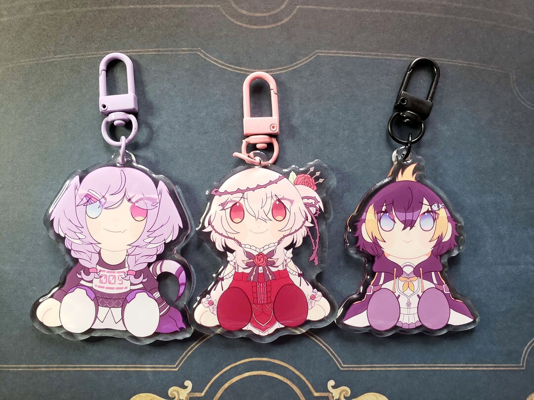 Obsydia Sitting Chibi Acrylic Charm - Etsy