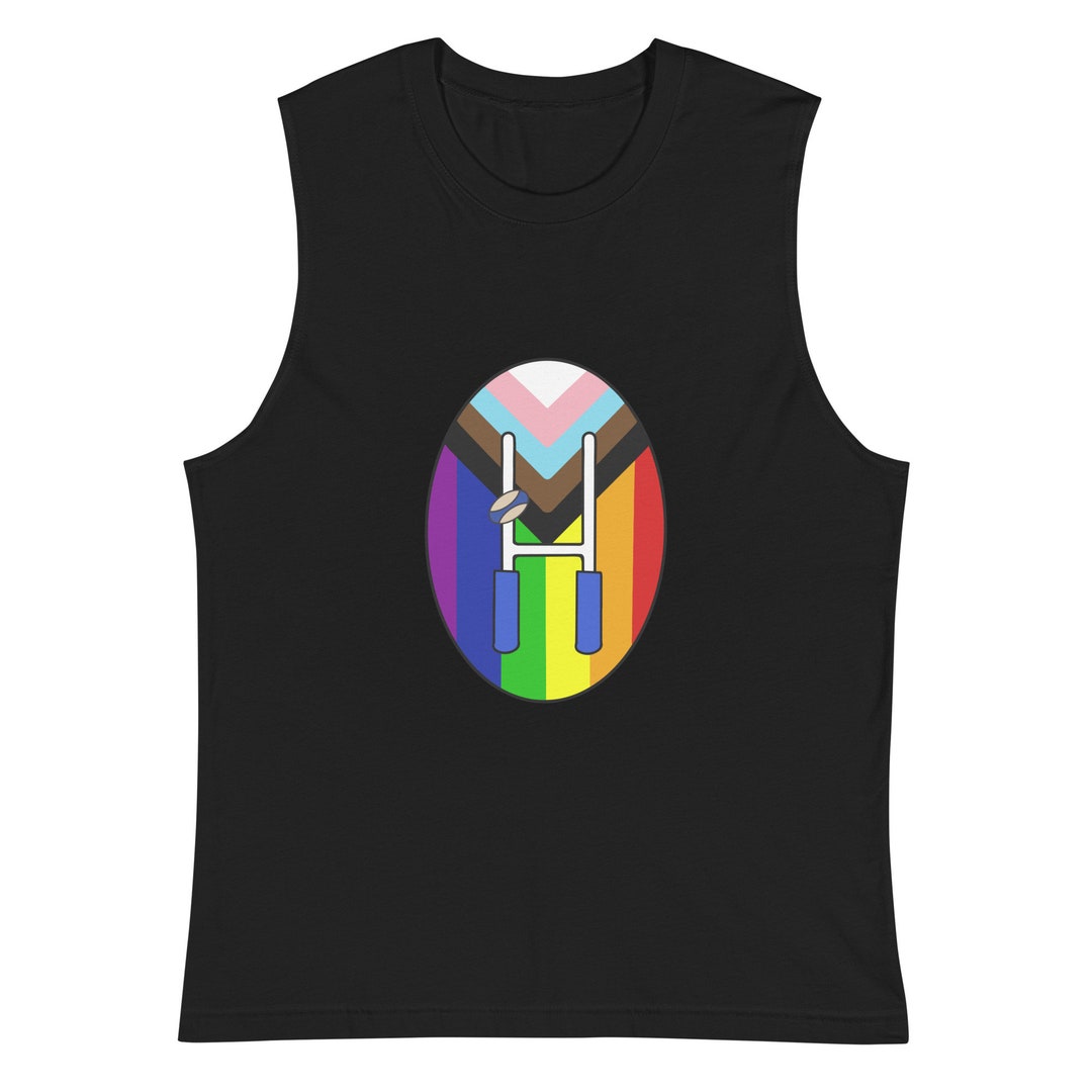 Rugby Pride Muscle Shirt: LGBTQ+ Sleeveless Tank Top - Etsy