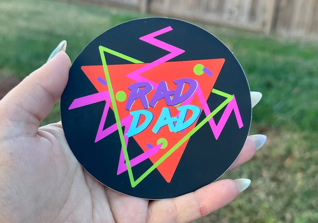 Rad Dad Father’s Day Bumper Sticker New Dad - Etsy