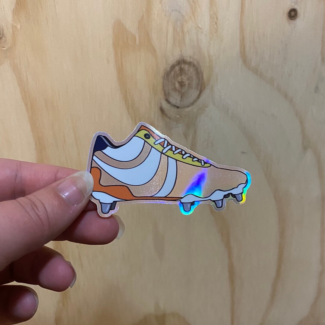 Rugby Boot/ Cleat Holographic Sticker - Etsy