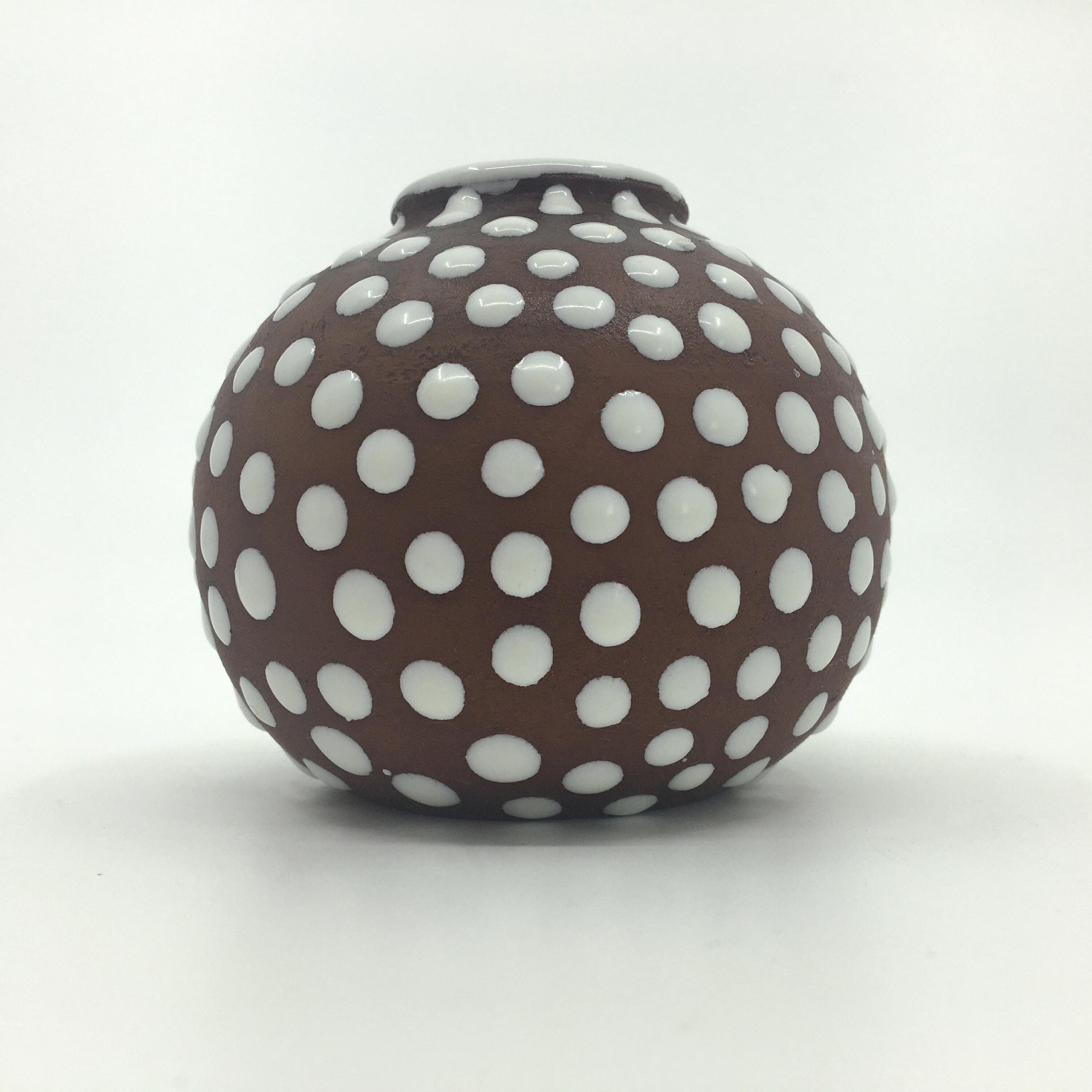 Studio Pottery Moon Jar Spotted Weed Vase Textures of - Etsy