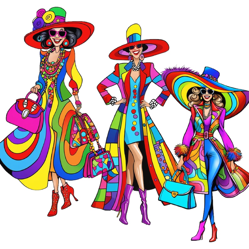 Glamour Girls, Fashion, PNG Transparent Backgrounds, Zany, Cartoon ...