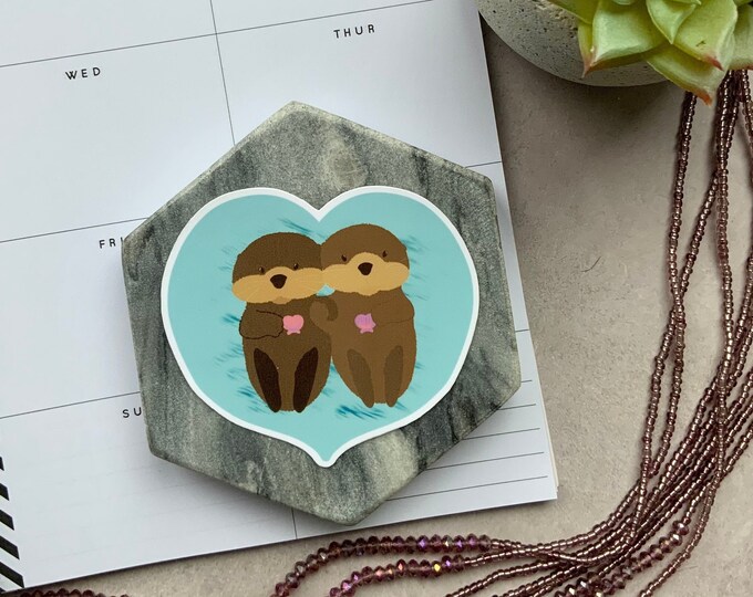 Otter Sticker | Sea Otter Sticker | Otters | Sea Otters | Laptop ...