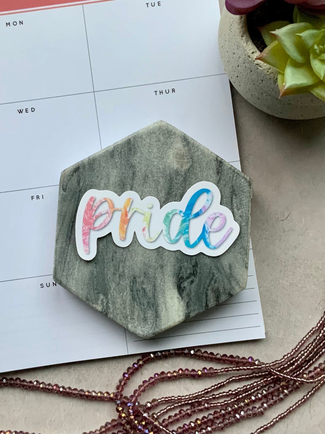 Pride Sticker | Pastel Rainbow Sticker | Pride Lettering | Pride ...