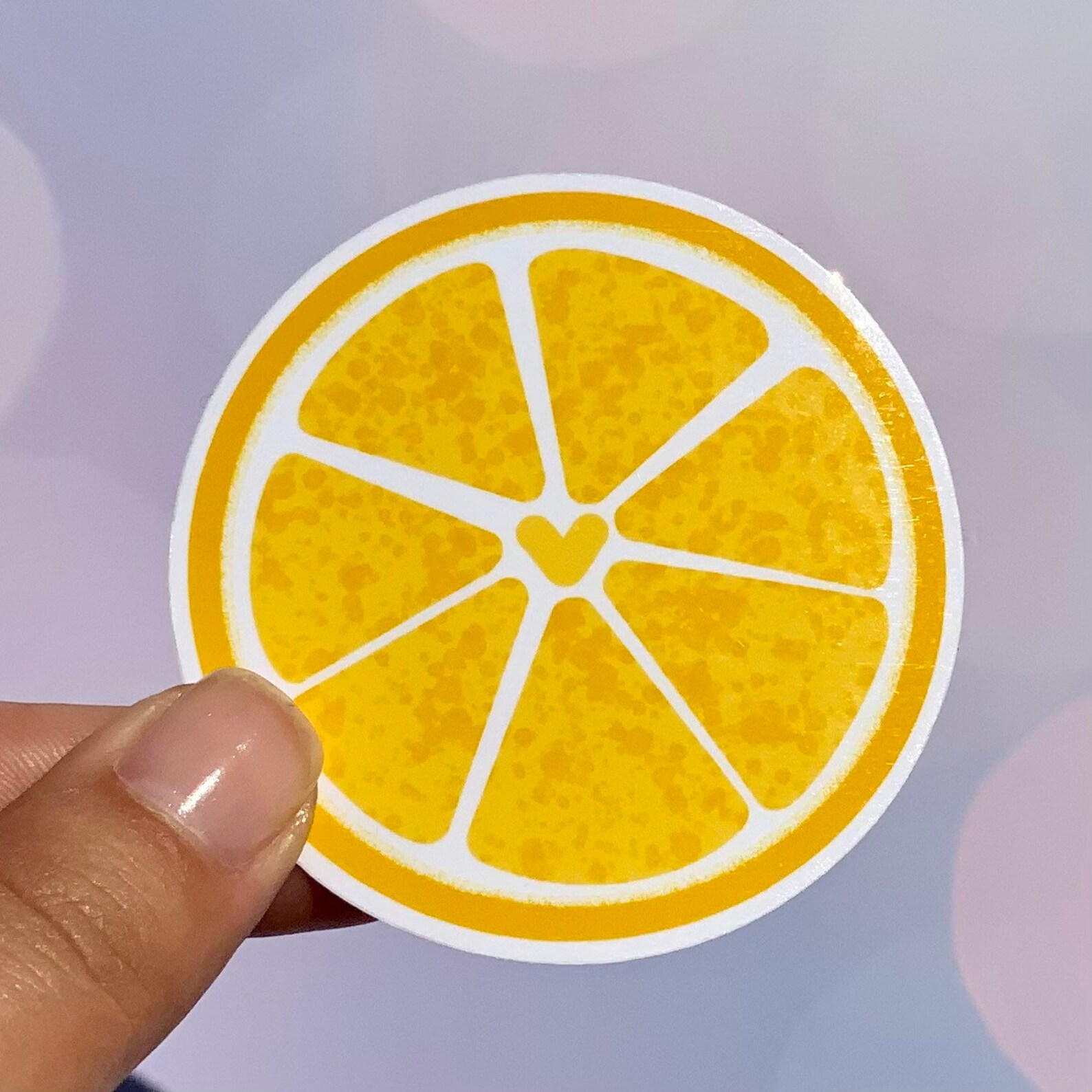 Lemon Sticker Lemon Slice Fruit Sticker Fruit Slice | Etsy