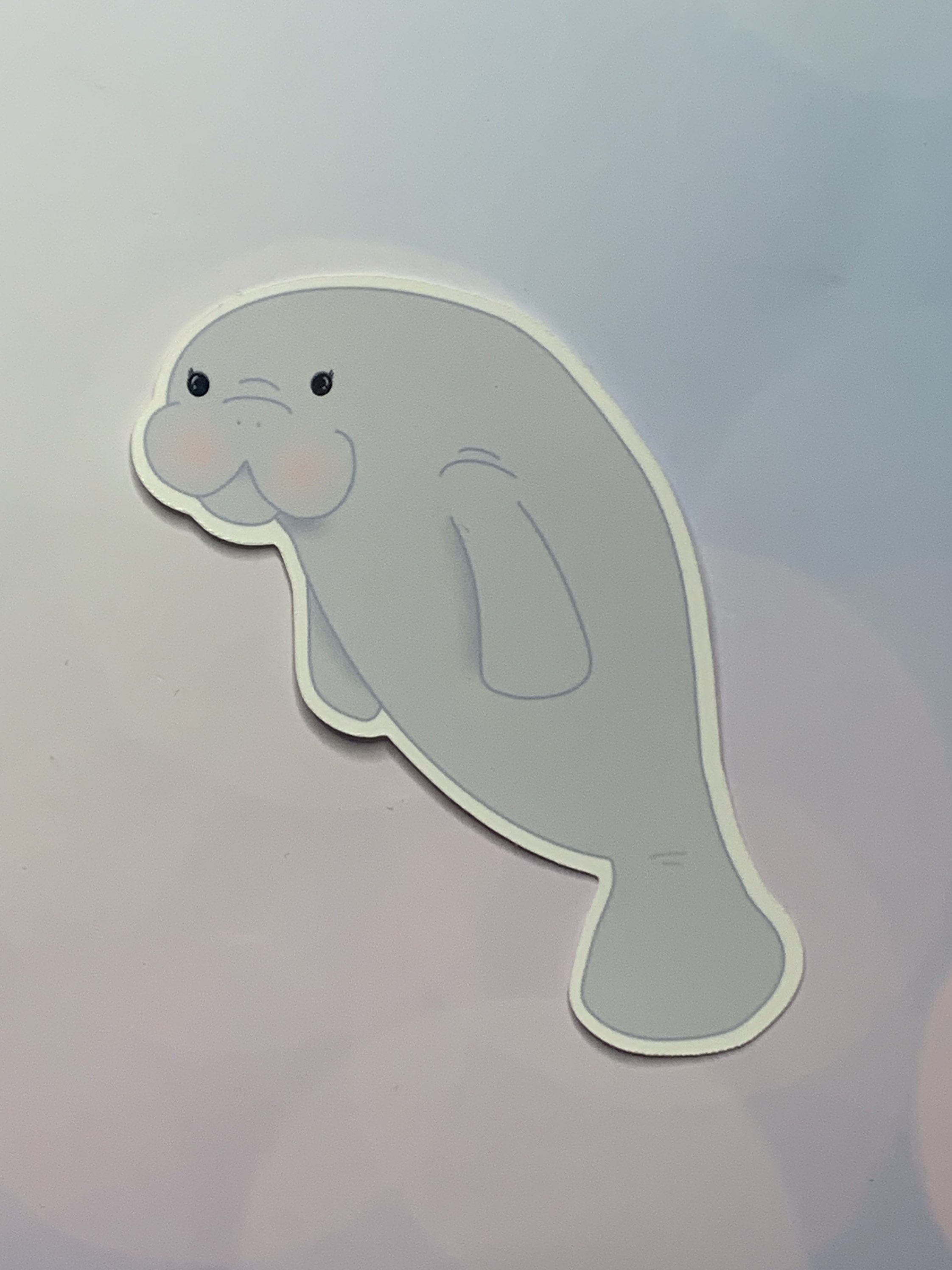 Manatee Sticker Manatee Awareness Month Sticker Laptop Sticker Water ...