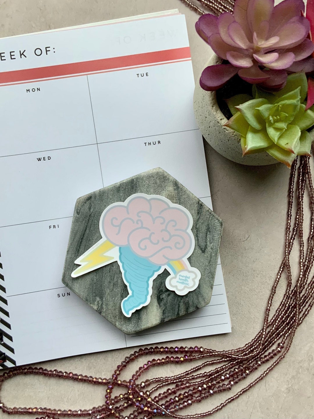 Brainstorm Sticker Sticker Alexander 23 Mental Health Mental Health ...