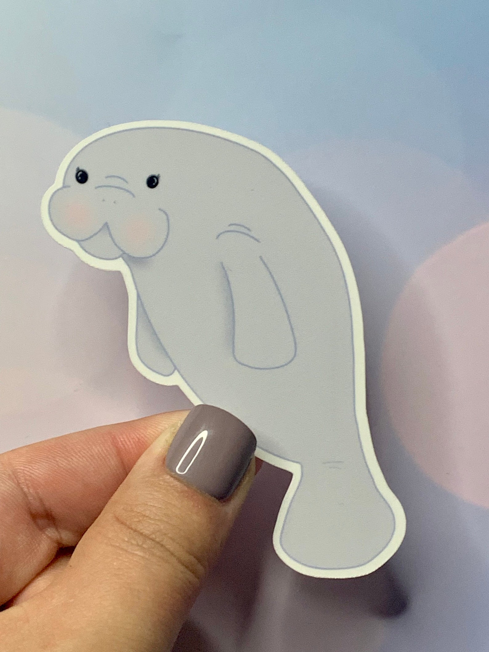 Manatee Sticker | Manatee Awareness Month | Sticker | Laptop Sticker ...