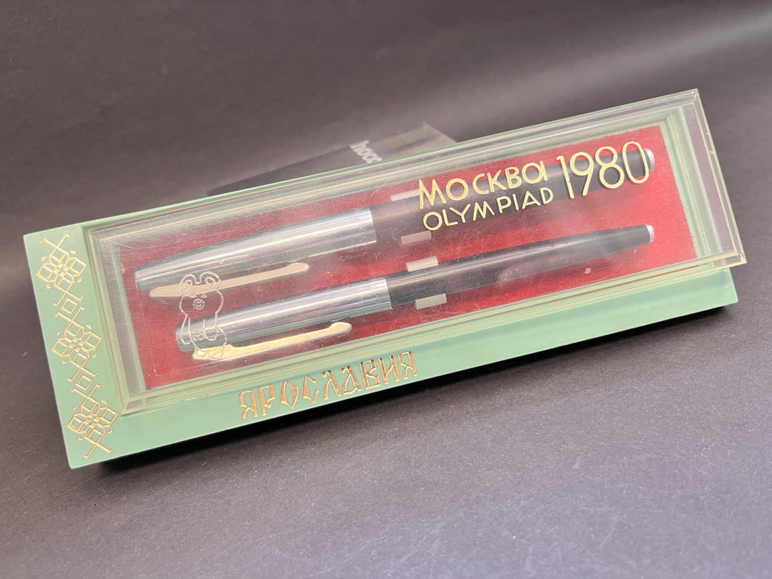 Soviet Vintage Letter Set Olympiad 80.NEW!!!, Soviet Ink Fountain Pen ...