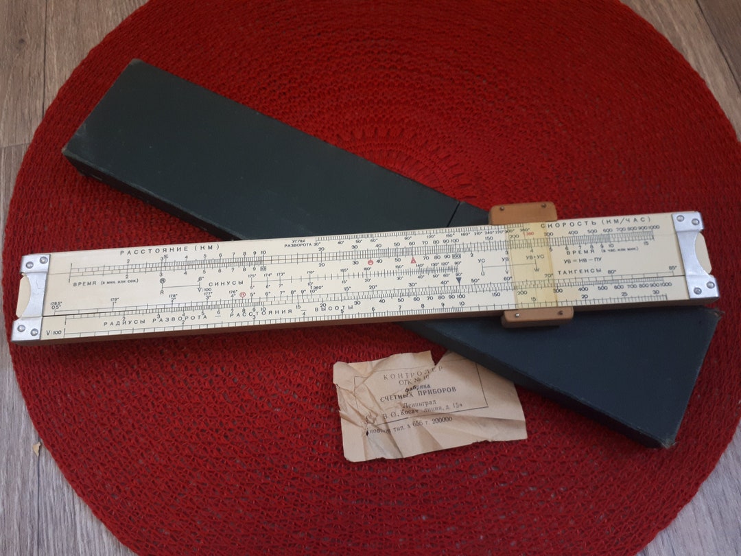 Vintage Soviet Aviation Navigator Ruler, Aviation Ruler, Aircraft ...